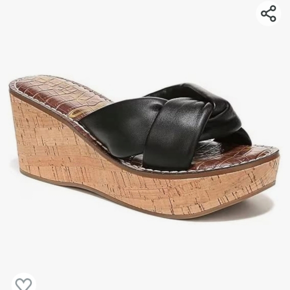 Sam Edelman | Shoes | Sam Edelman Ramsey Leather Platform Wedge Slide ...